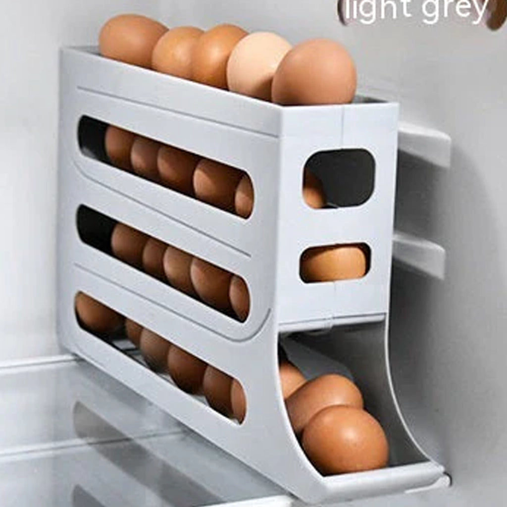 4-Layer Automatic Egg Roller Tray – Space-Saving Egg Storage – Aapon ...