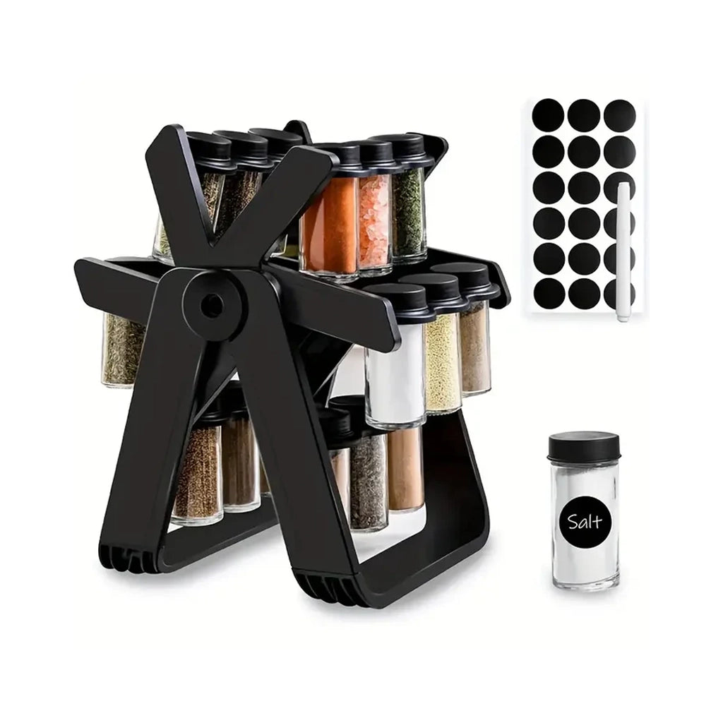 Revolving Spice Rack Set | Easy Access Kitchen Organizer – Aapon Mini ...